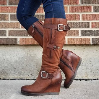 Wedge Heel Daily Boots | uk.noracora